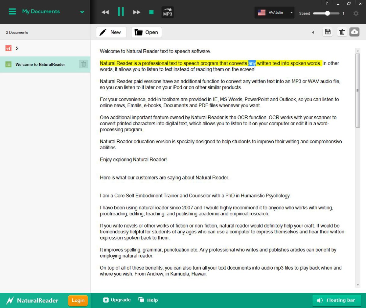 NaturalReader for PC and iOS | Academic Apps