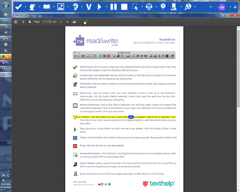 Using Read&Write to Recognize Text in a PDF | Academic Apps
