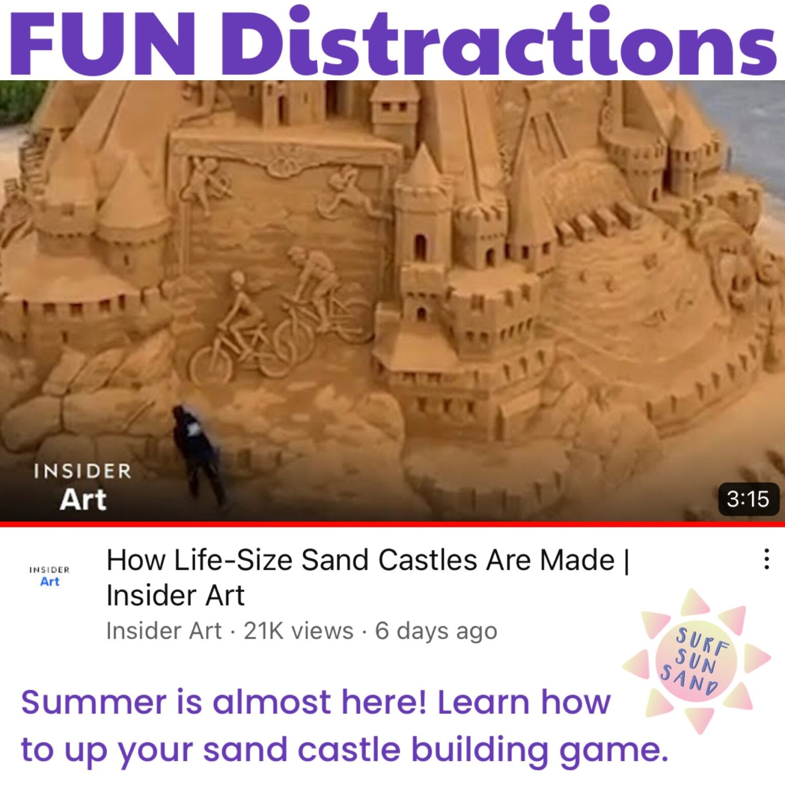 Fun Distraction: Sand Castles | Library